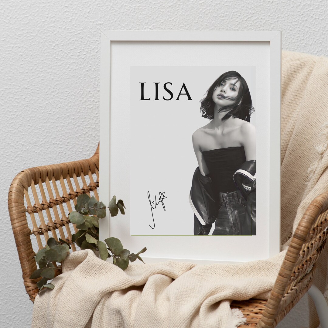 Blackpink Lisa Poster With Autograph - Etsy
