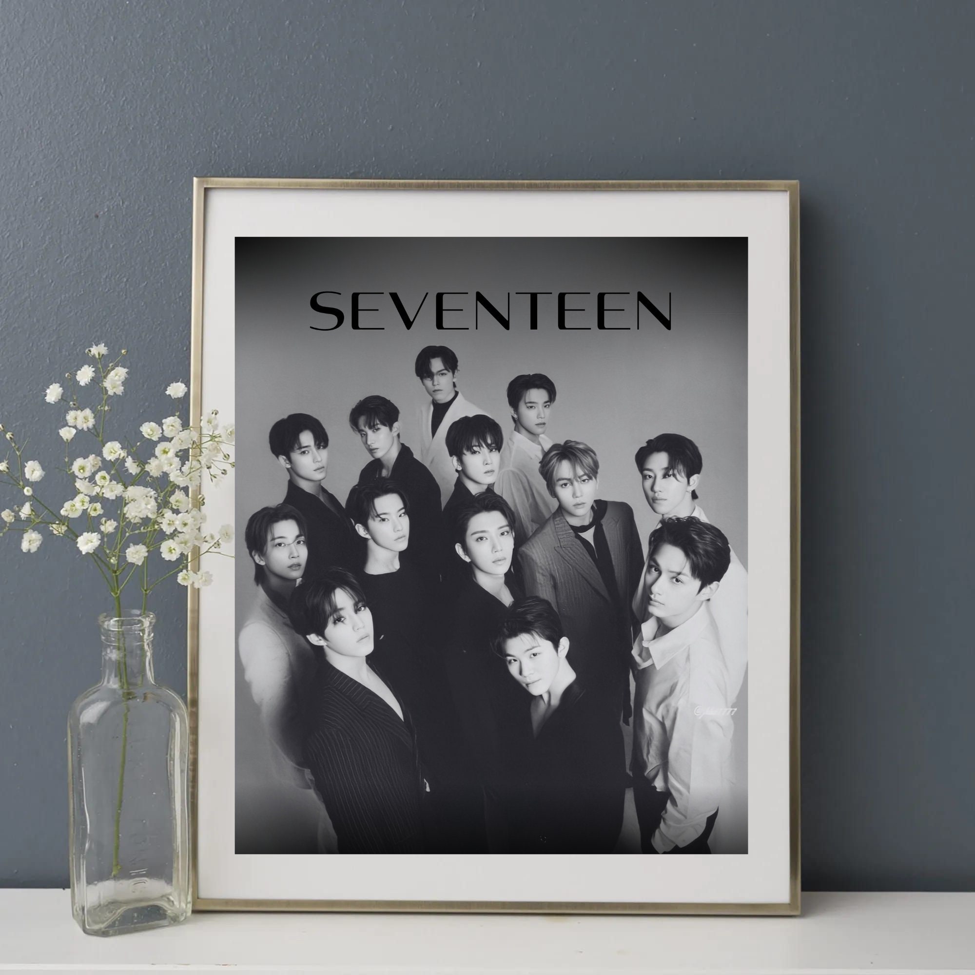 Seventeen Boy Band Group Poster- Digital Product - Etsy