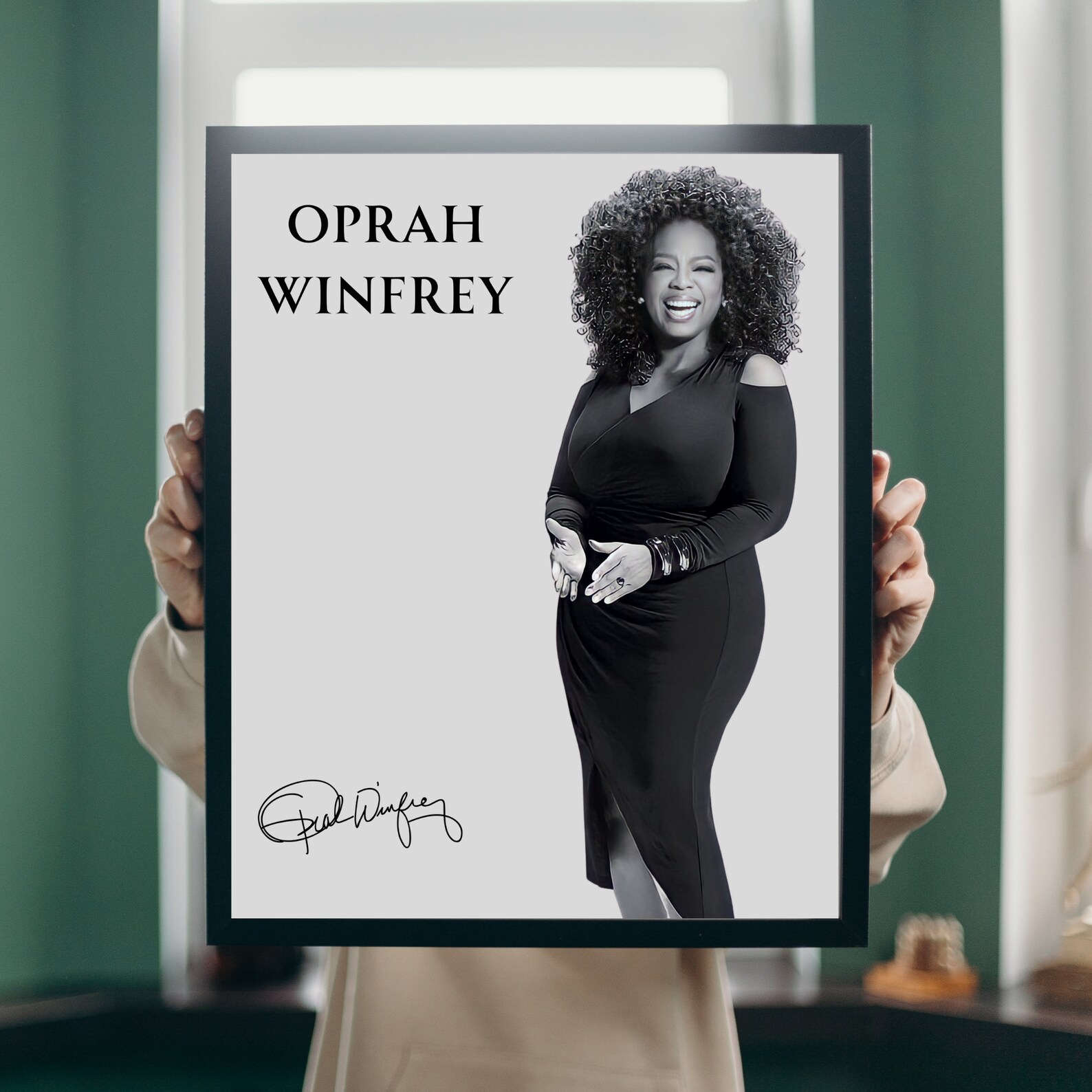 Oprah Winfrey Poster With Autograph-digital Product - Etsy