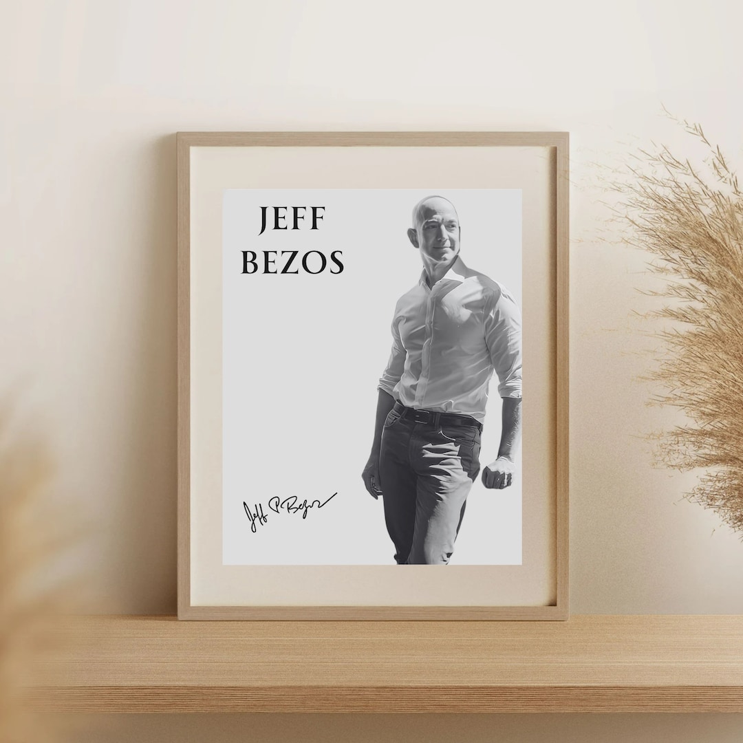 Jeff Bezos Poster With Autograph - Etsy