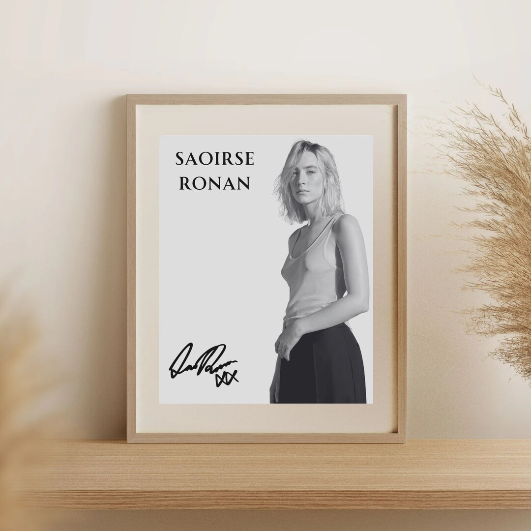 Saoirse Ronan Poster With Autograph-digital Product - Etsy