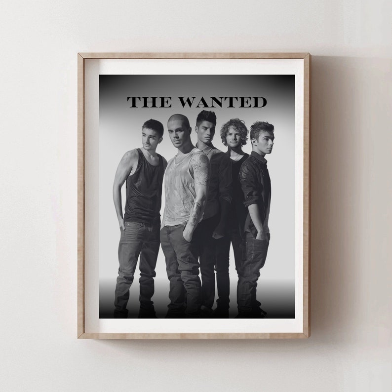 The Wanted Boy Band Group Poster Digital Product - Etsy