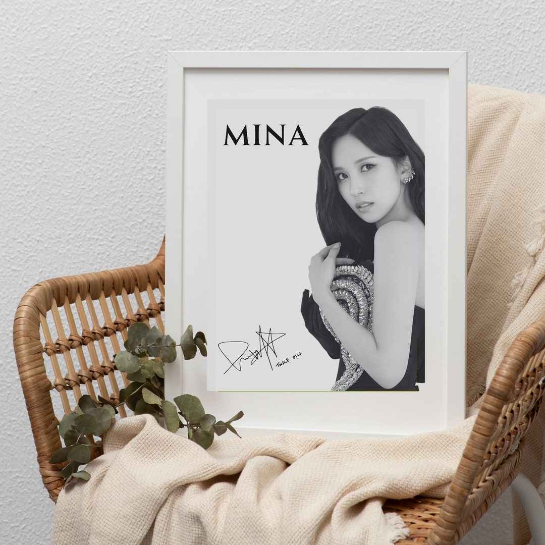 TWICE Mina Poster With Autograph - Etsy