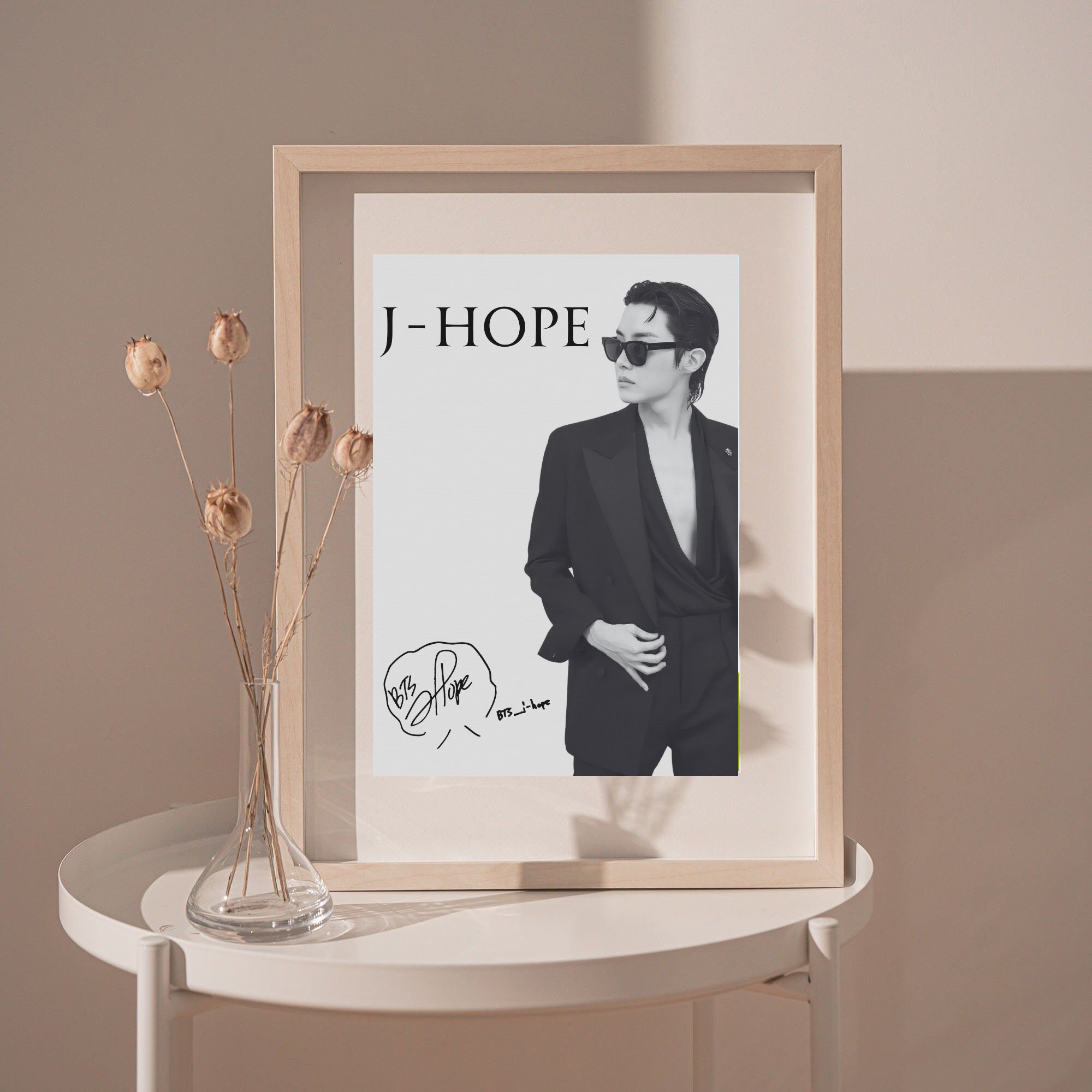 BTS J-hope Poster With Autograph-digital Product - Etsy
