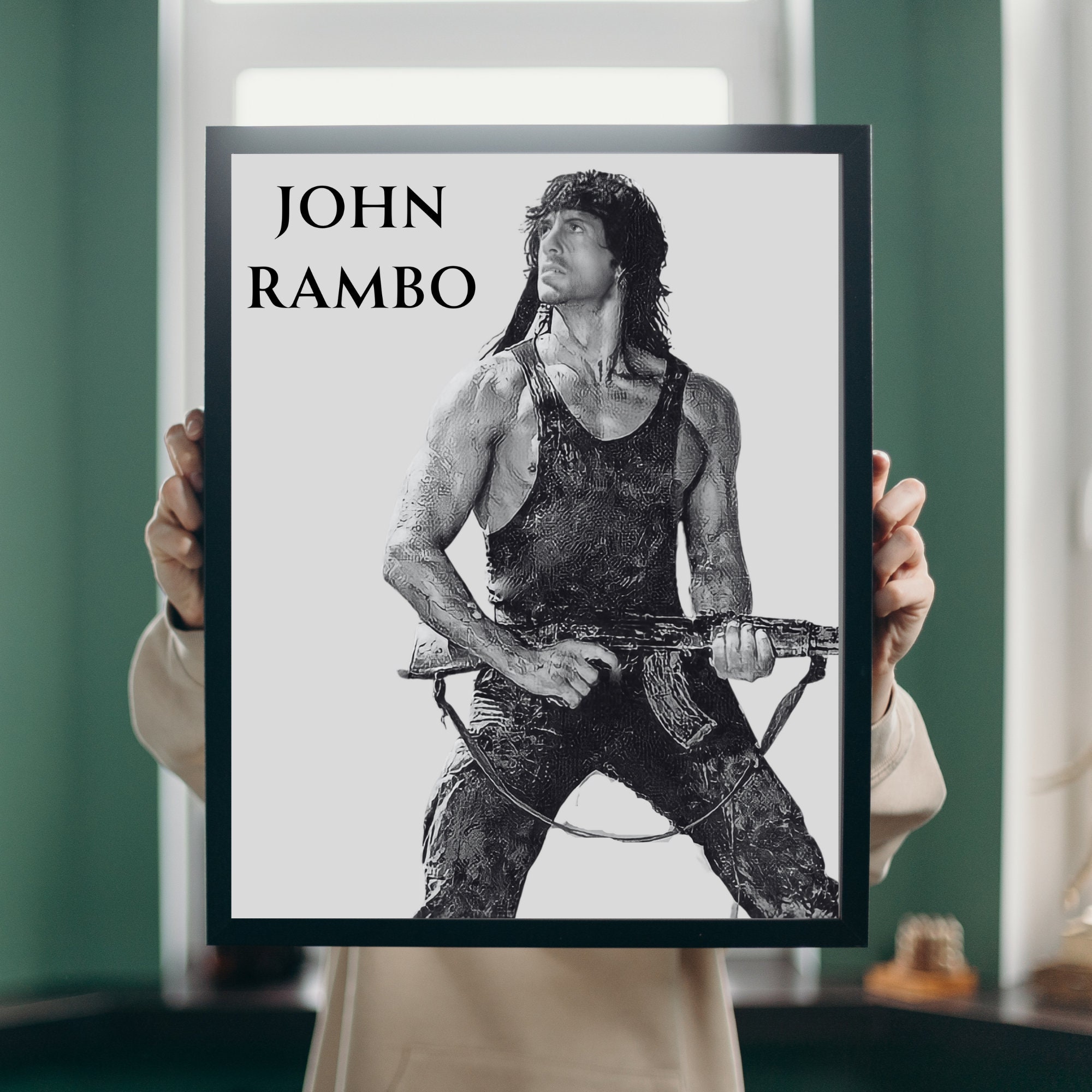 John Rambo Poster Digital Product - Etsy