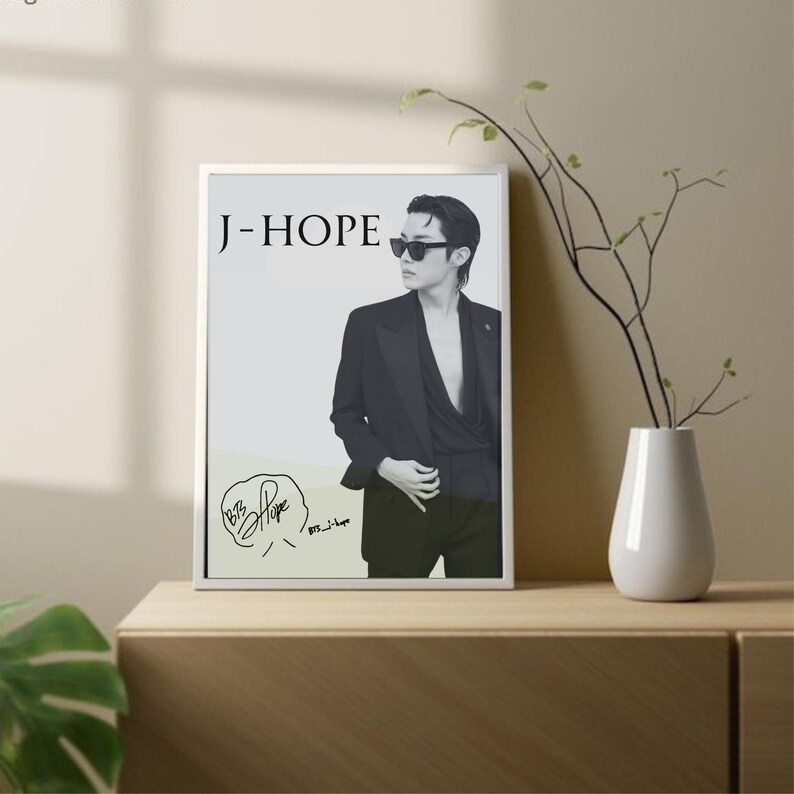 BTS J-hope Poster With Autograph-digital Product - Etsy