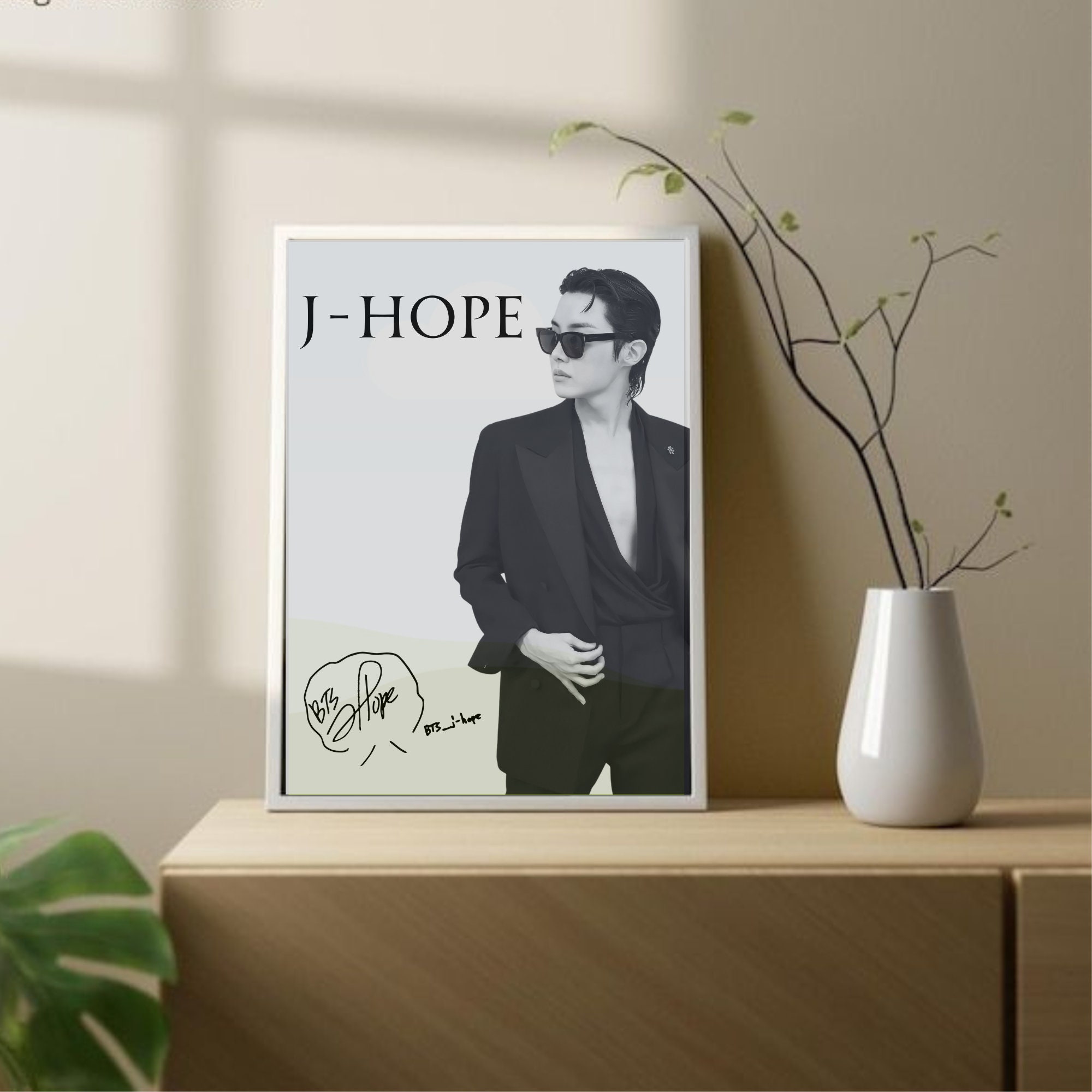 BTS J-hope Poster With Autograph-digital Product - Etsy