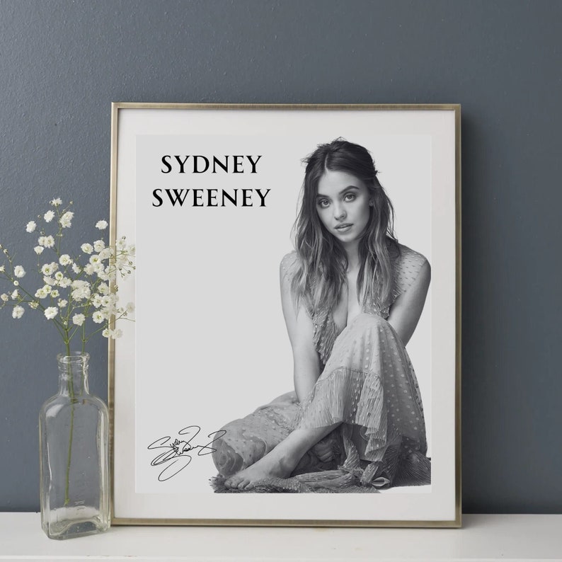 Sydney Sweeney Digital Print With Autograph - Etsy