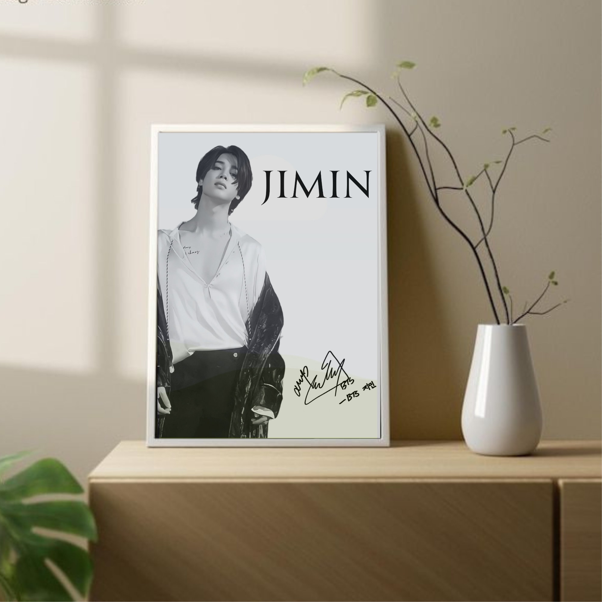 BTS Jimin Poster With Autograph-digital Product - Etsy