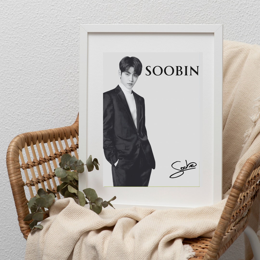 TXT Soobin poster With Autograph-digital Product - Etsy