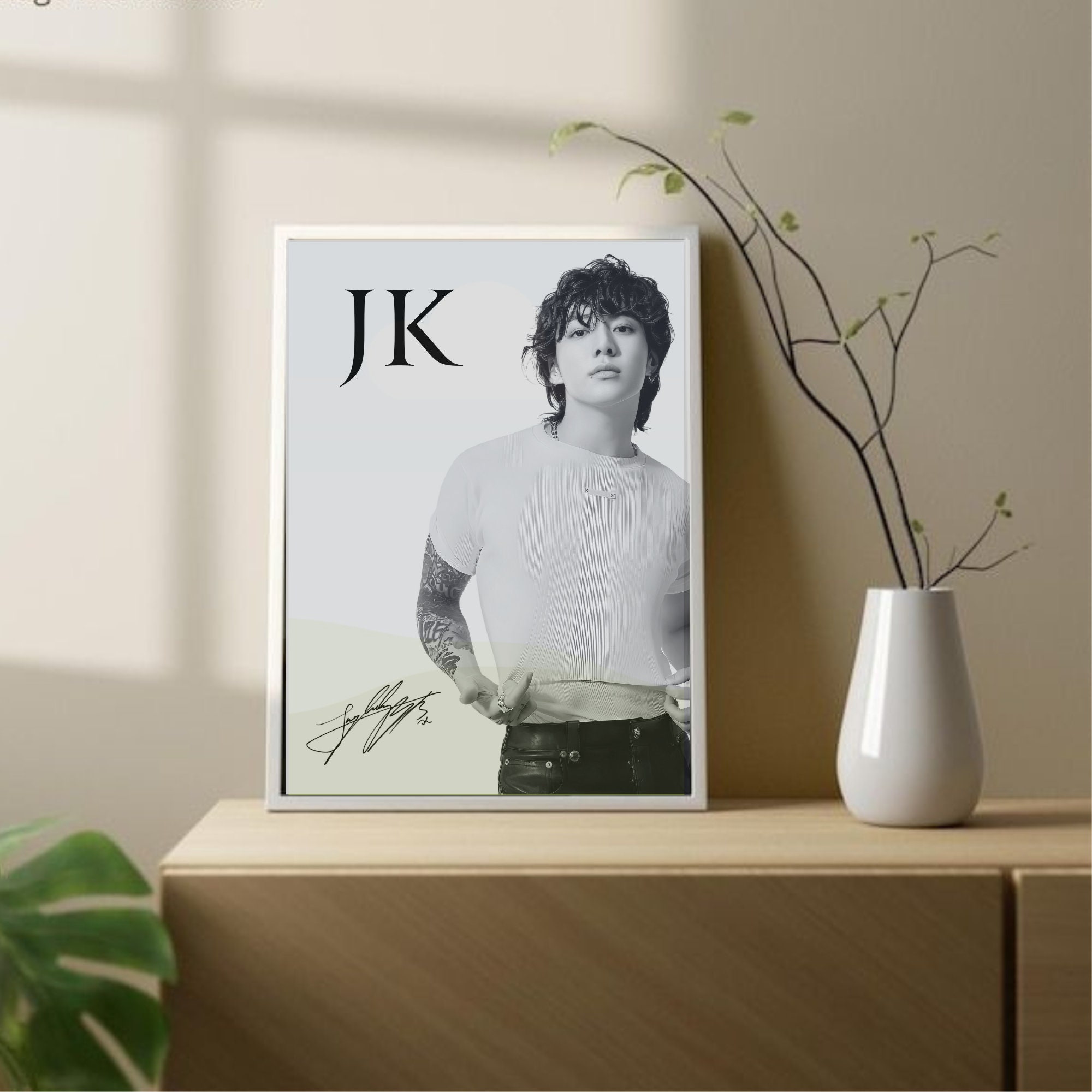 BTS Jungkook Poster With Autograph - Etsy