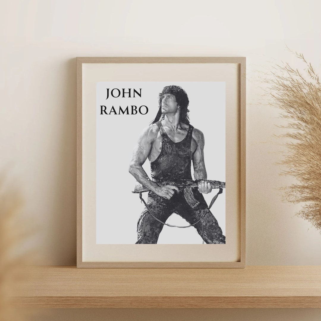 John Rambo Poster Digital Product - Etsy