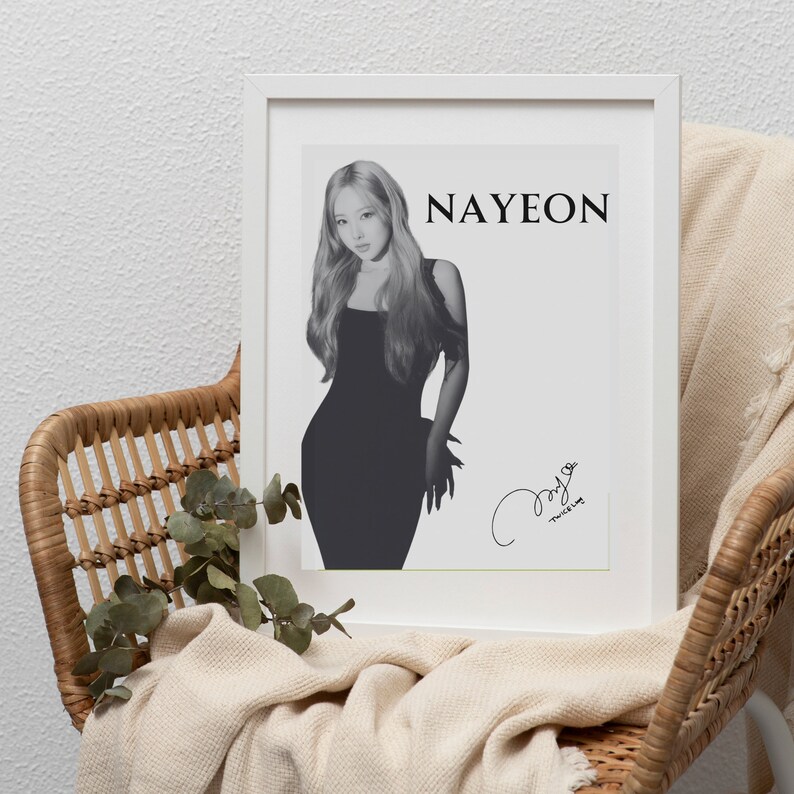 TWICE Nayeon Poster With Autograph-digital Product - Etsy
