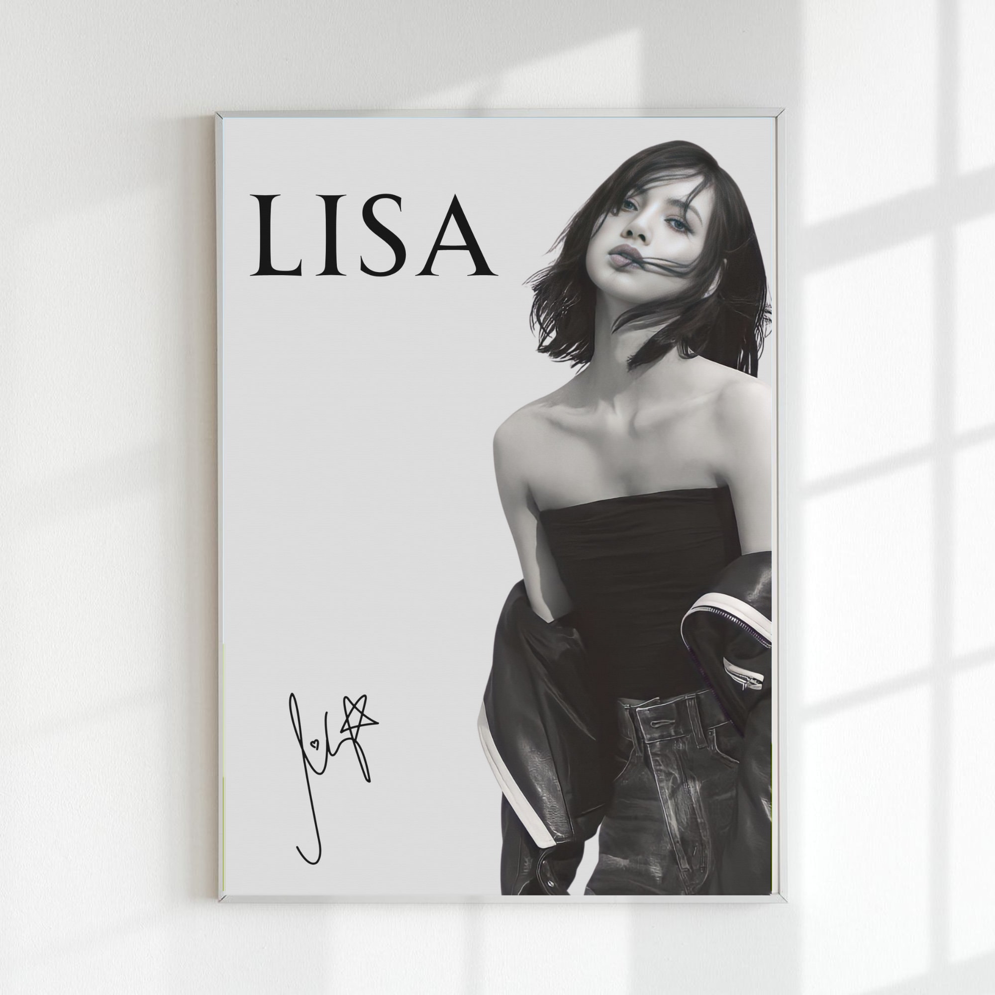 Blackpink Lisa Poster With Autograph - Etsy