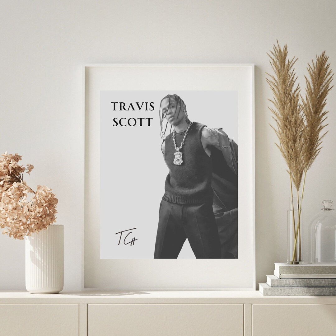 Travis Scott Poster With Autograph- Digital Product - Etsy