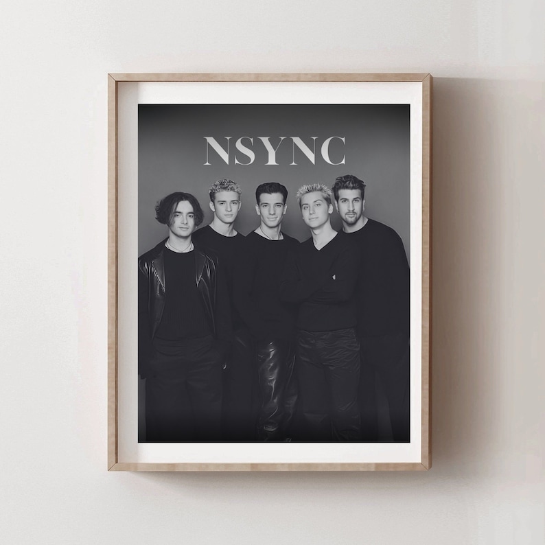 NSYNC Boy Band Group Poster-digital Product - Etsy