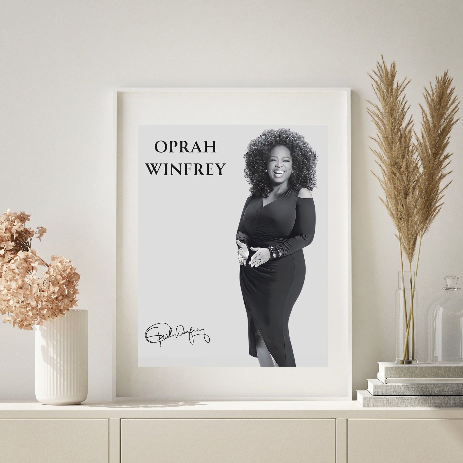 Oprah Winfrey Poster With Autograph-digital Product - Etsy
