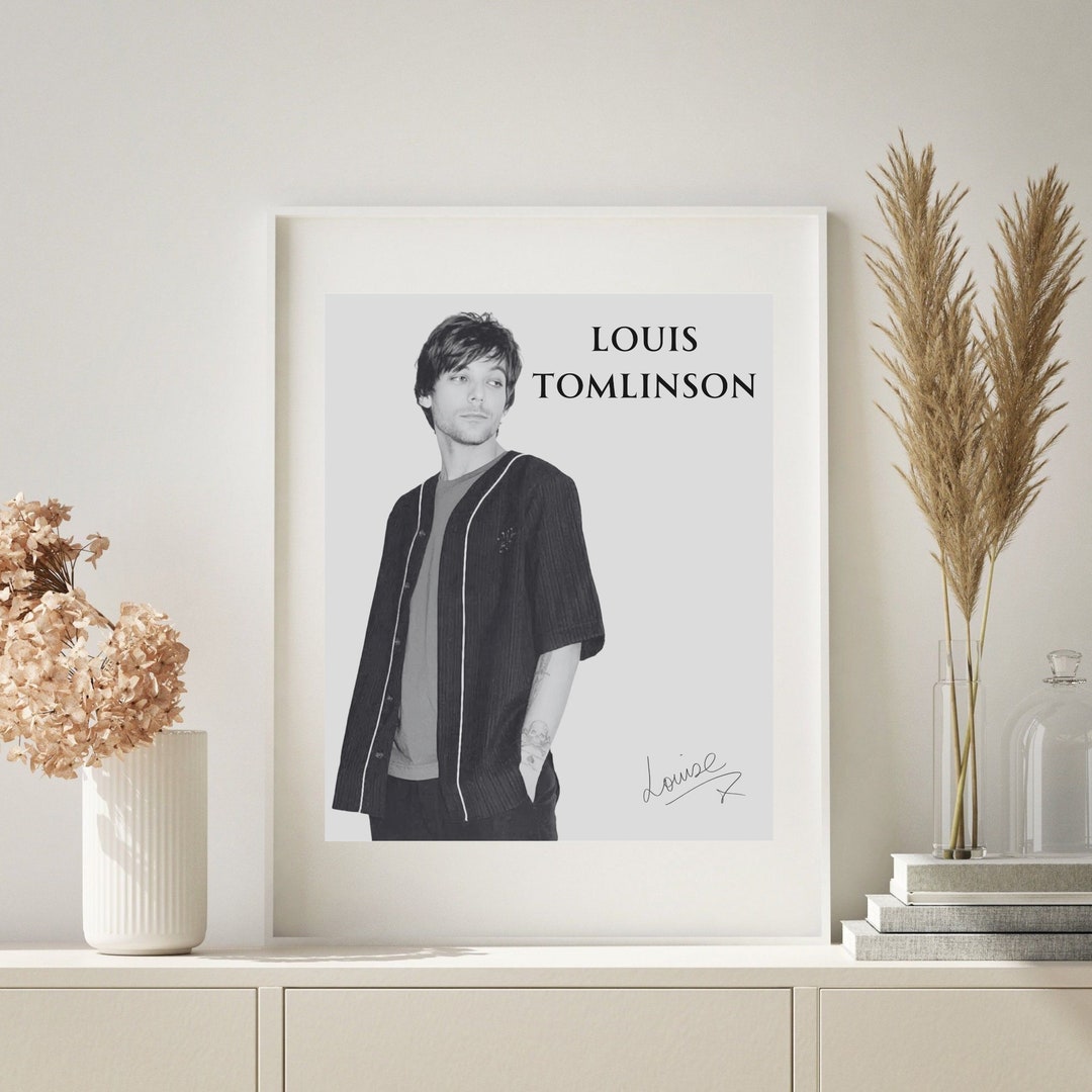 One Direction Louis Tomlinson Poster With Autograph-digital Product - Etsy