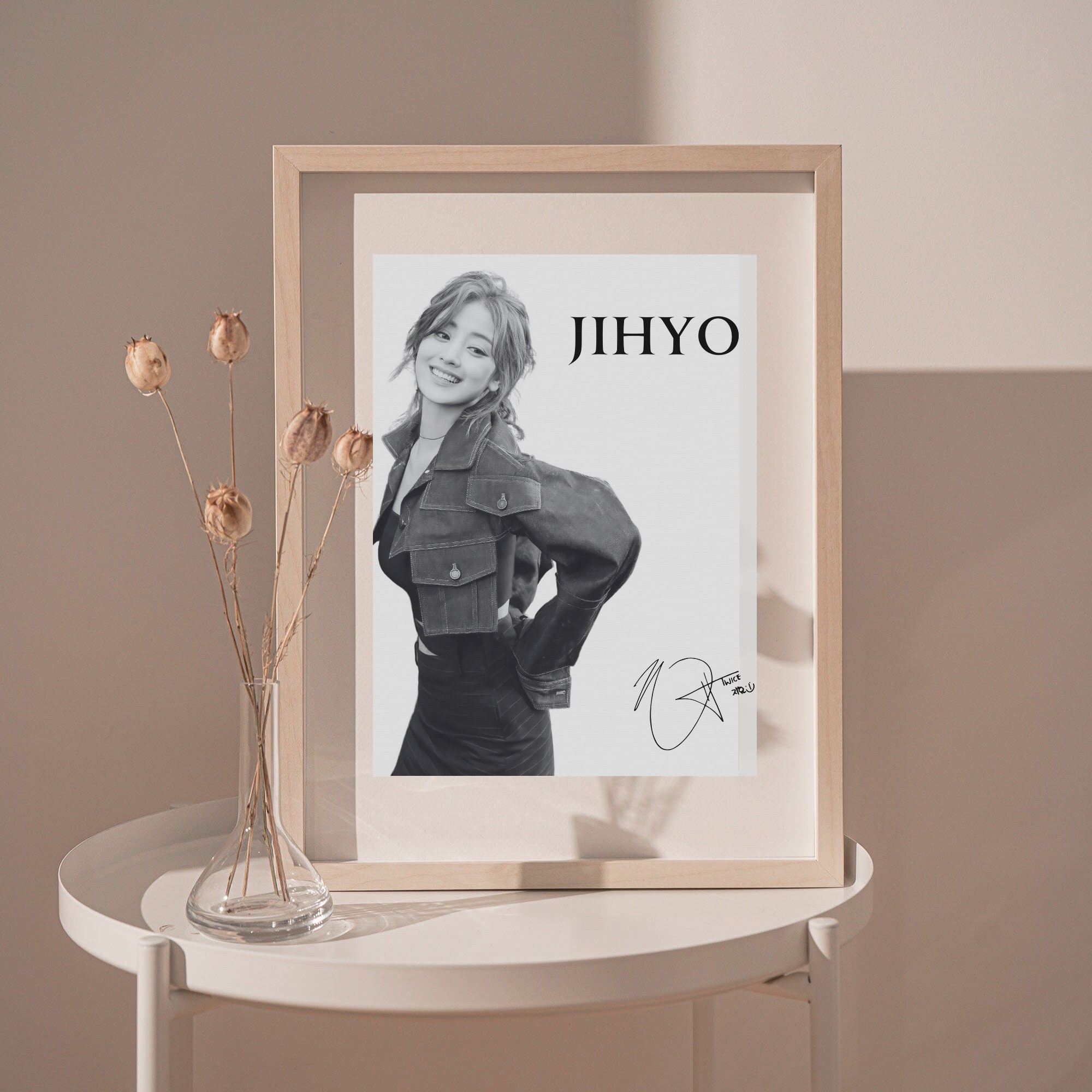 TWICE Jihyo Poster With Autograph - Etsy