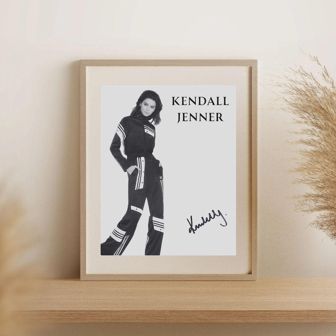 Kendall Jenner Poster With Autograph-digital Product - Etsy
