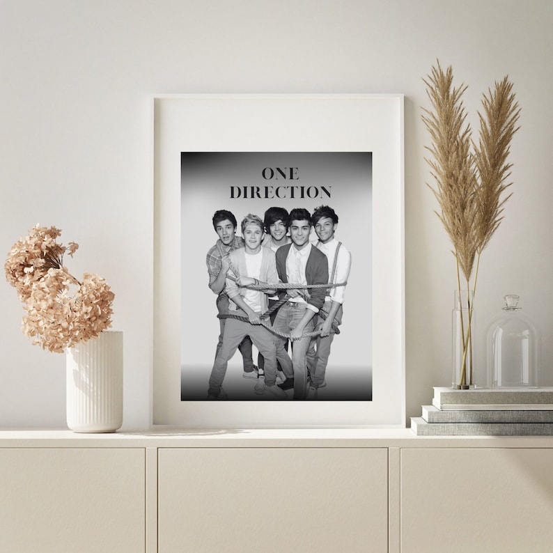 One Direction Boy Band Group Poster - Etsy