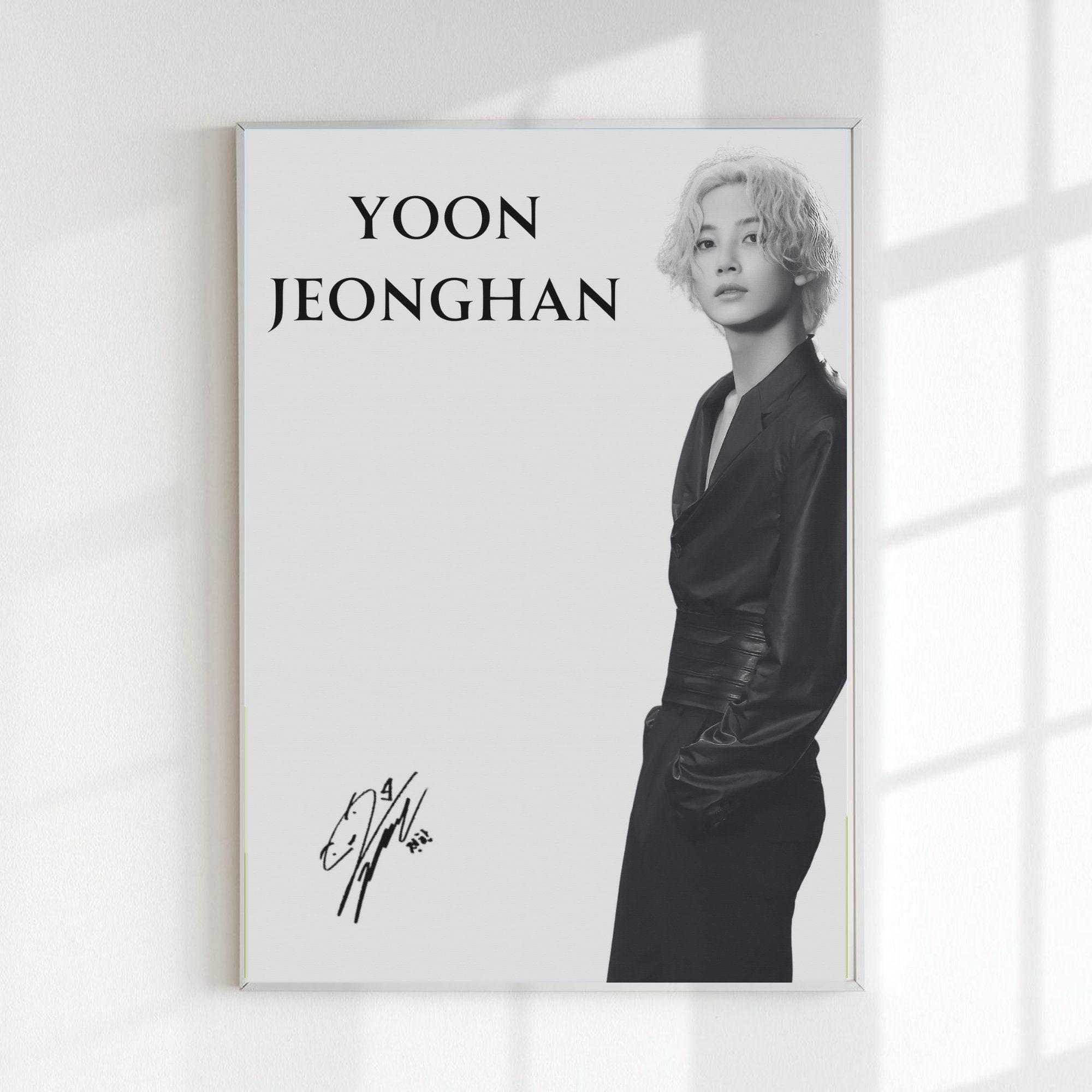 Seventeen Yoon Jeonghanposter With Autograph - Etsy