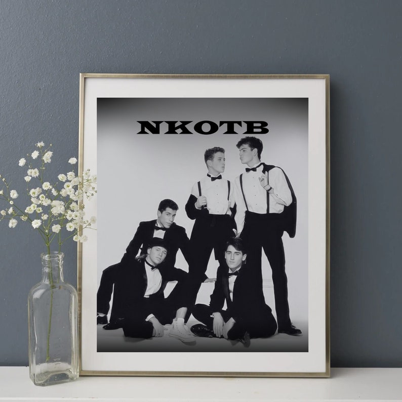 NKOTB Boy Band Group Poster-digital Product - Etsy