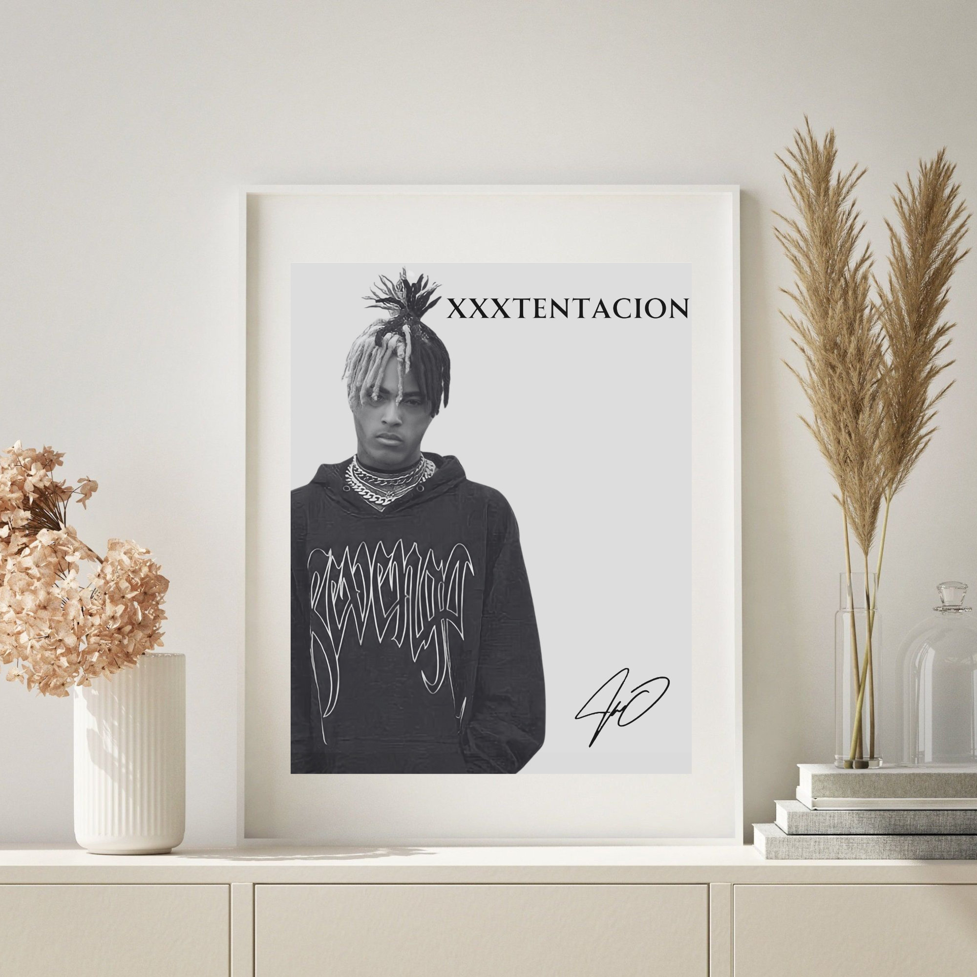 Xxxtentacion Poster With Printed Autograph-digital Product - Etsy