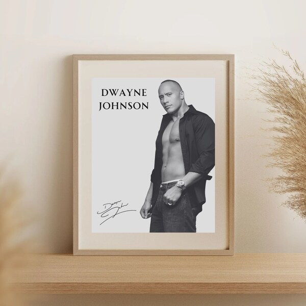 Buy Dwayne Johnson Autograph Online In India - Etsy India