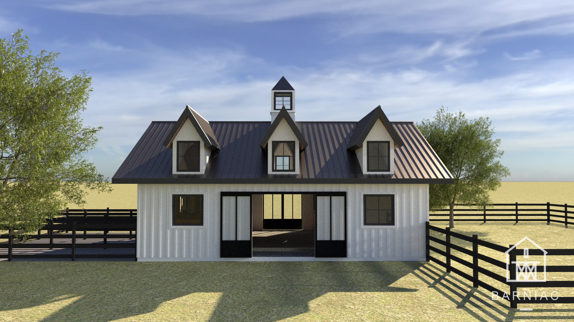John Series - 4 Stall Barn Plan Layout *digital Download* 4 Horse ...