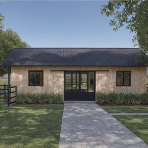 Mark Series - 2 Stall Barn Design Plan - Digital Download - Tack Room ...