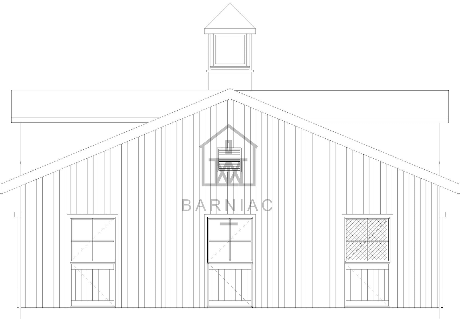 John Series - 4 Stall Barn Plan Layout *digital Download* 4 Horse ...