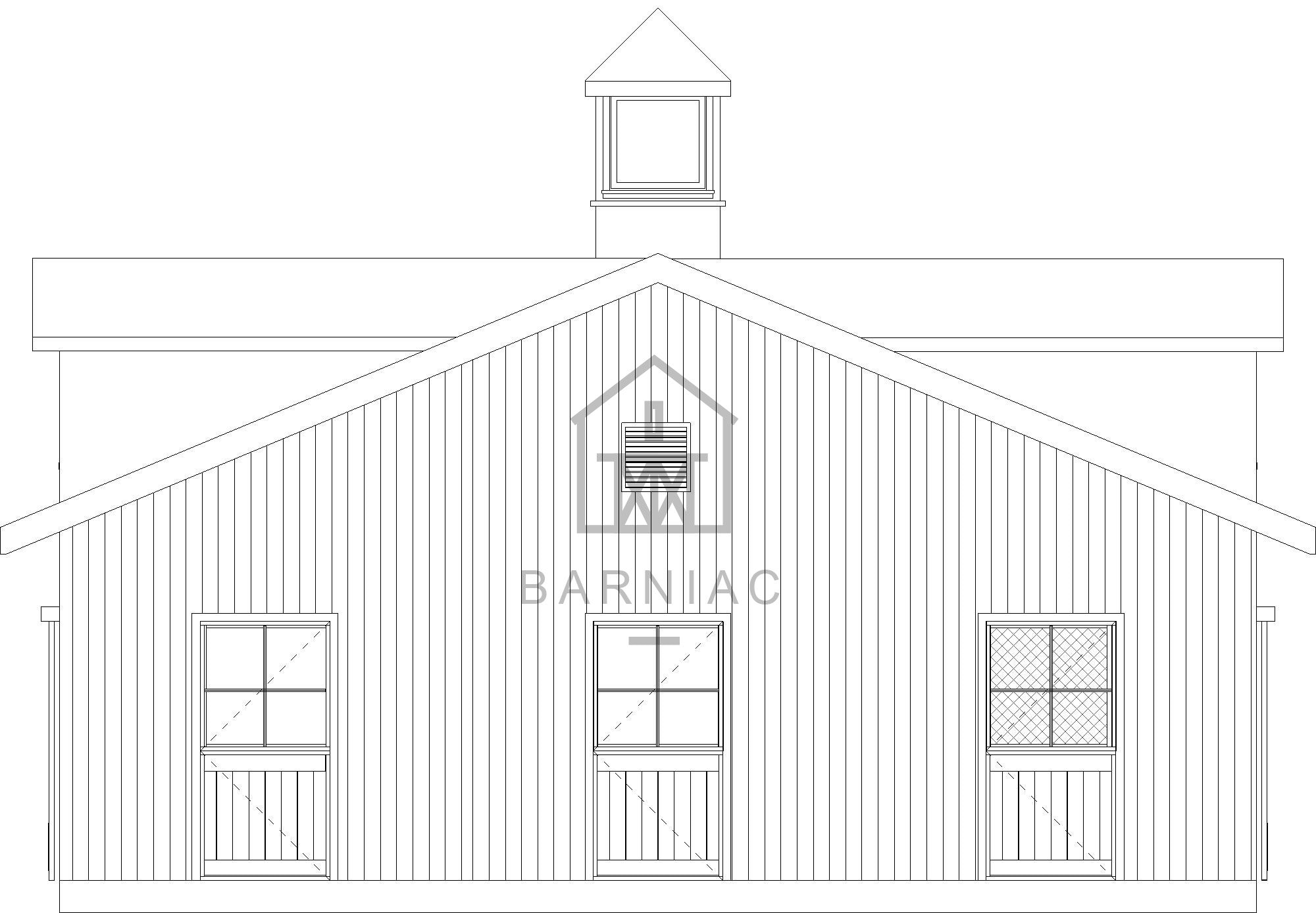 John Series - 4 Stall Barn Plan Layout *digital Download* 4 Horse ...