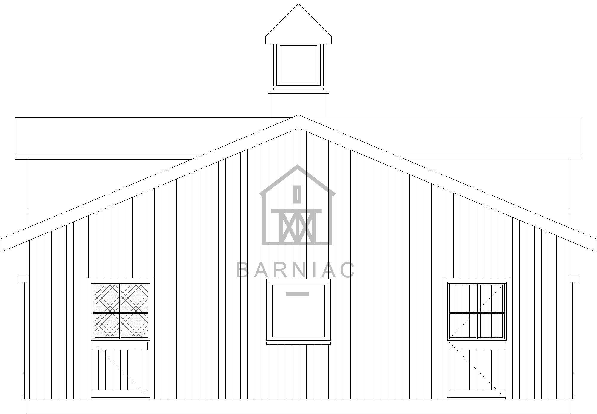 John Series - 4 Stall Barn Plan Layout *digital Download* 4 Horse ...
