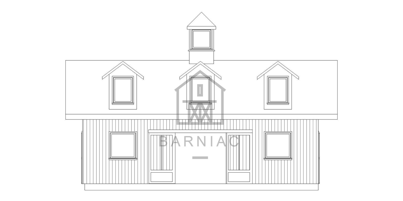 John Series - 4 Stall Barn Plan Layout *digital Download* 4 Horse ...