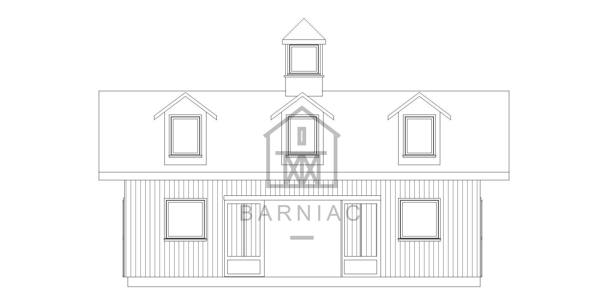 John Series - 4 Stall Barn Plan Layout *digital Download* 4 Horse ...