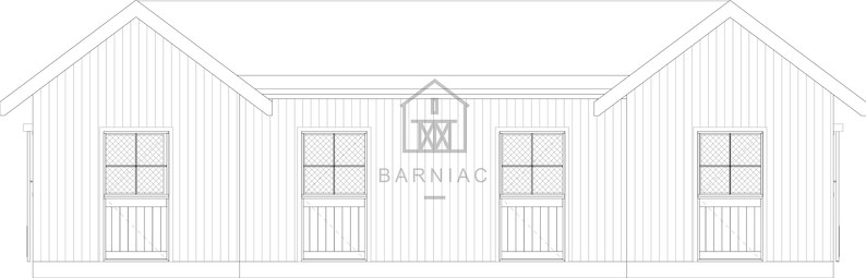 Barniac - Matthew Plan Series - 4 Stall Barn - Etsy