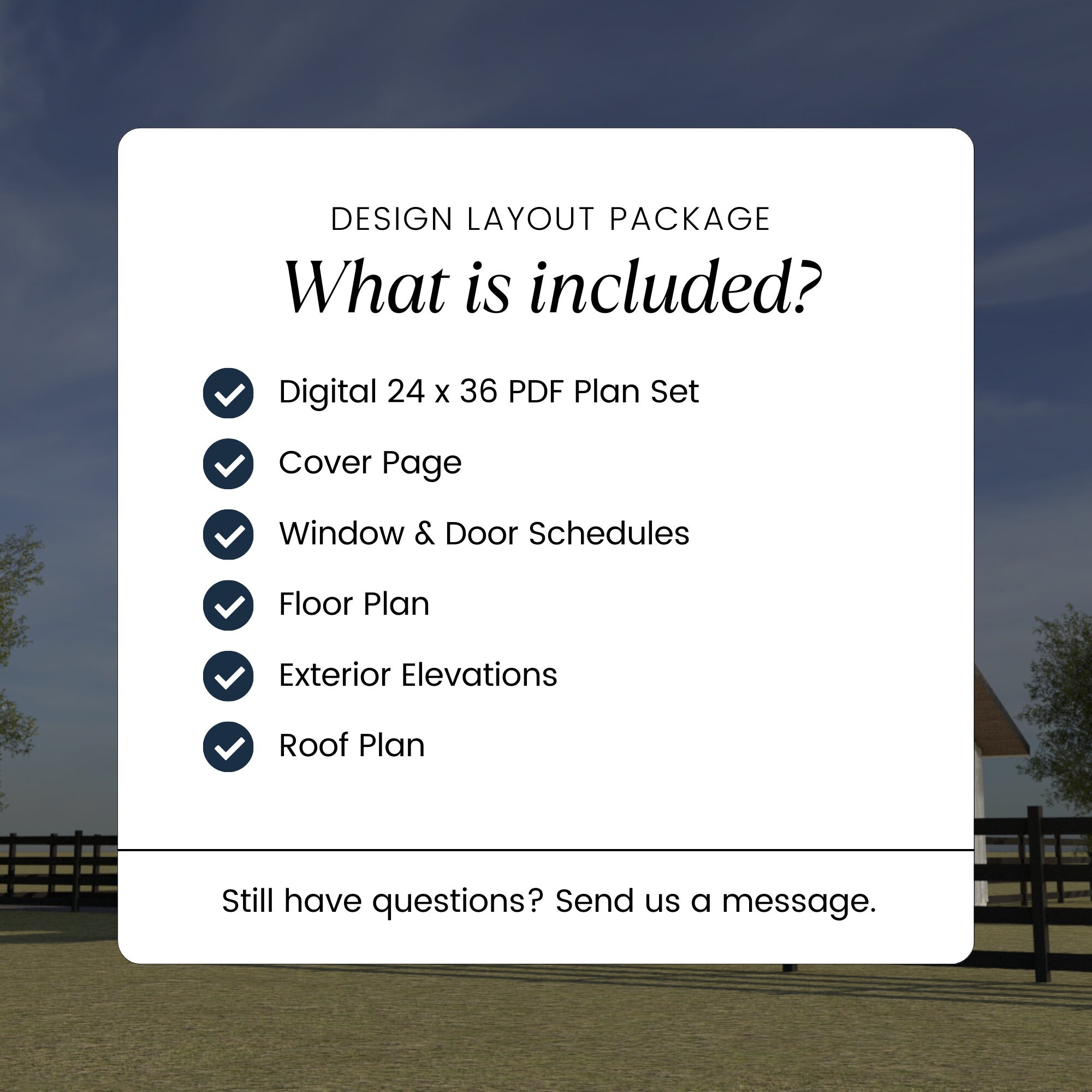 Barniac - Romans Plan Series - 5 Stall Barn (12x12 Stalls) - Digital ...