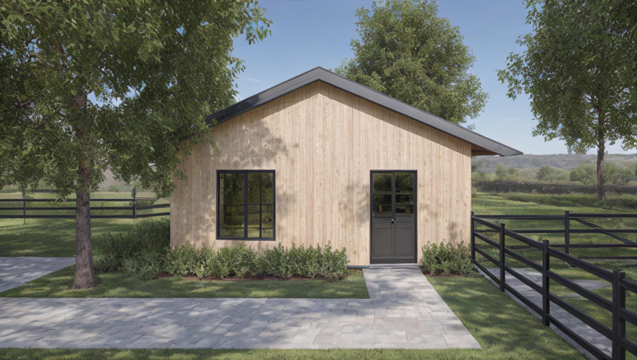 Mark Series - 2 Stall Barn Design Plan - Digital Download - Tack Room ...