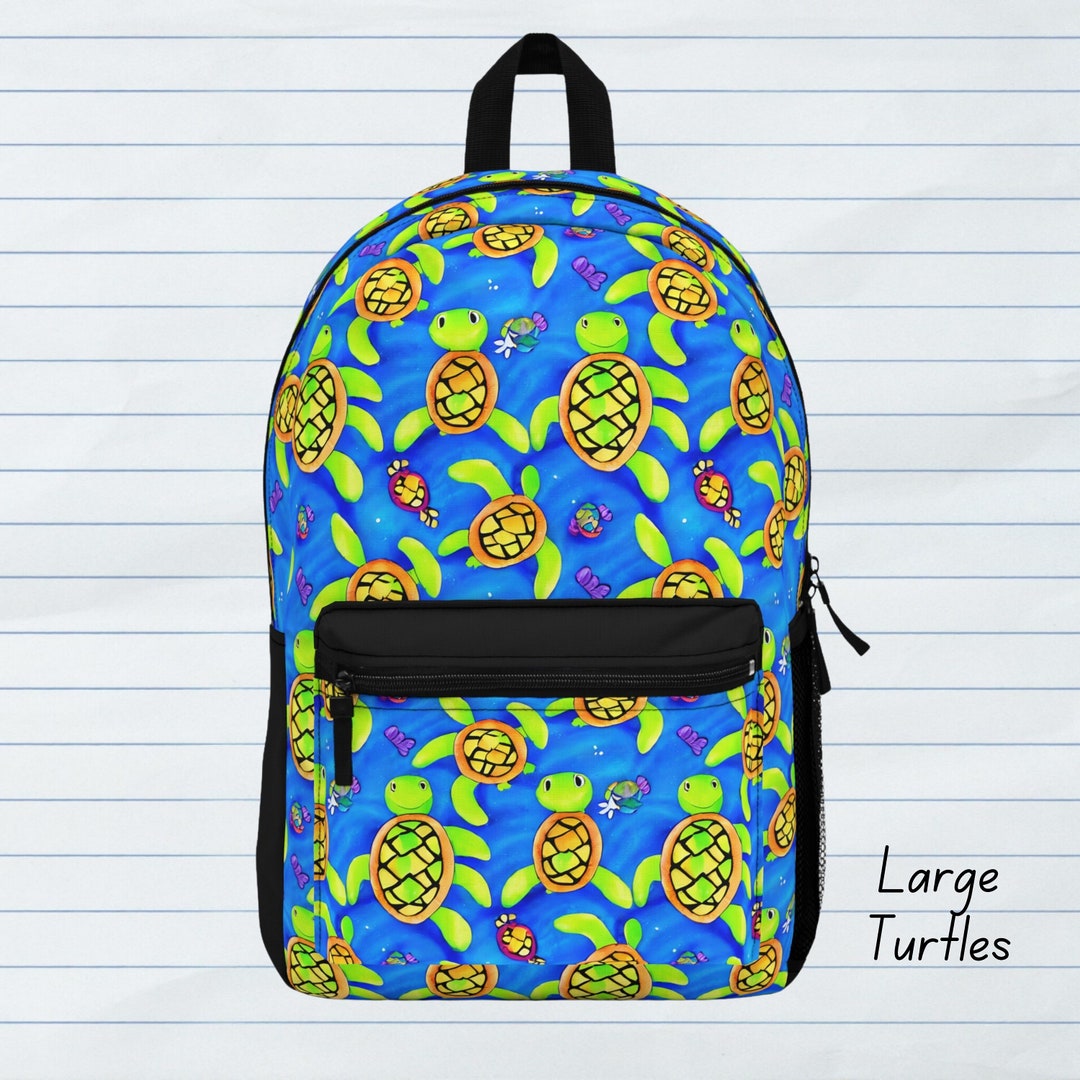 Turtle Backpack for Grade School, Back to School Book Bag, New School ...