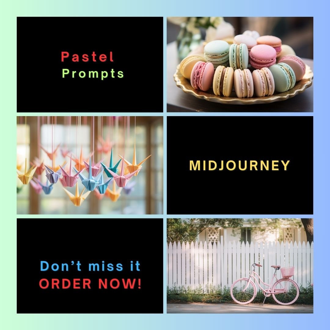 Discover the Magic of Pastels With 100 Midjourney Pastel Art Prompts - Etsy