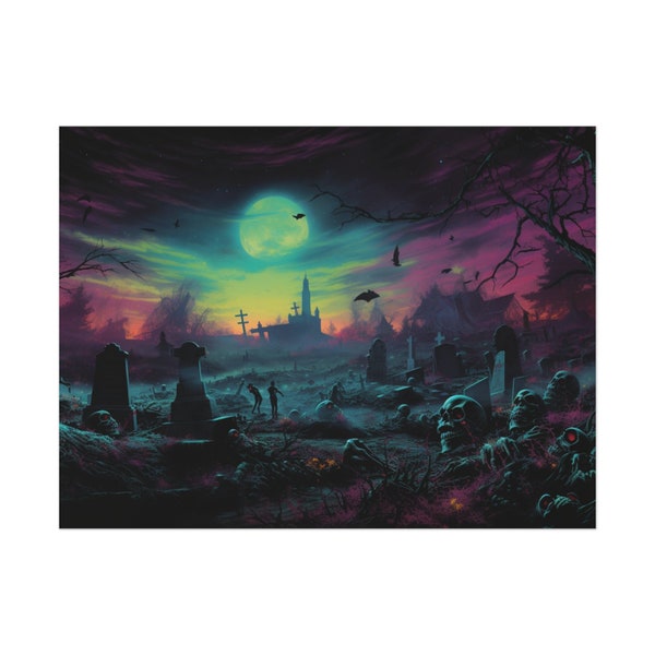 Halloween Black Light Poster - Etsy