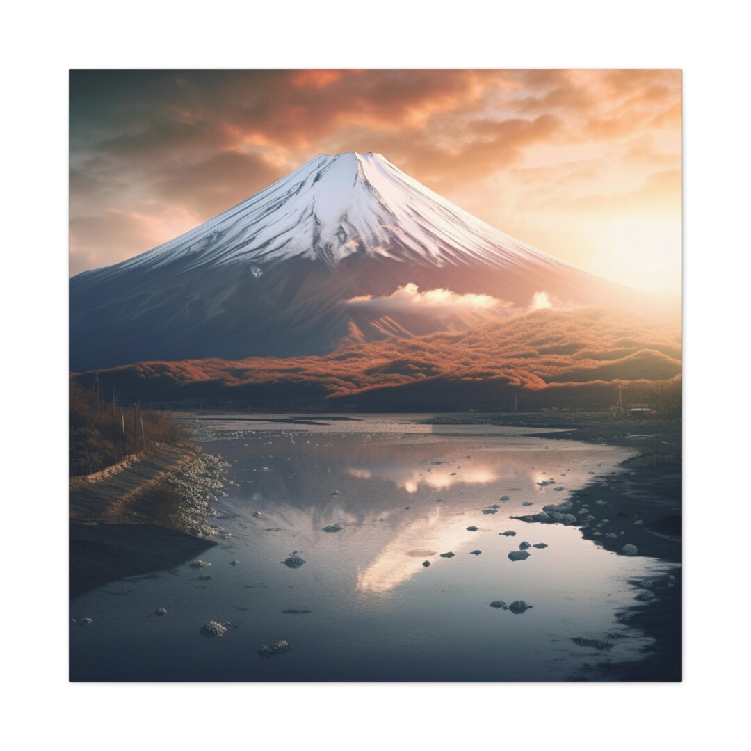 Iconic Mount Fuji Canvas Print Japan's Majestic Natural Landmark Art ...