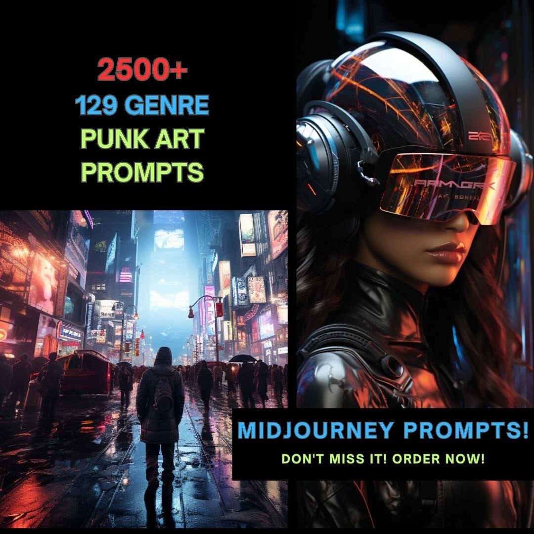 2500+ Midjourney Punk Prompts - Instant Download - Explore 129 Genres of Punk - Etsy
