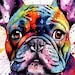 Colorful French Bulldog Art: Rainbow Frenchie Watercolor Print (digital ...