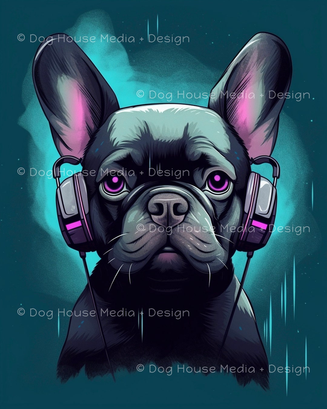 Frenchie Print, French Bulldog Poster, Frenchie Wall Decor, French ...