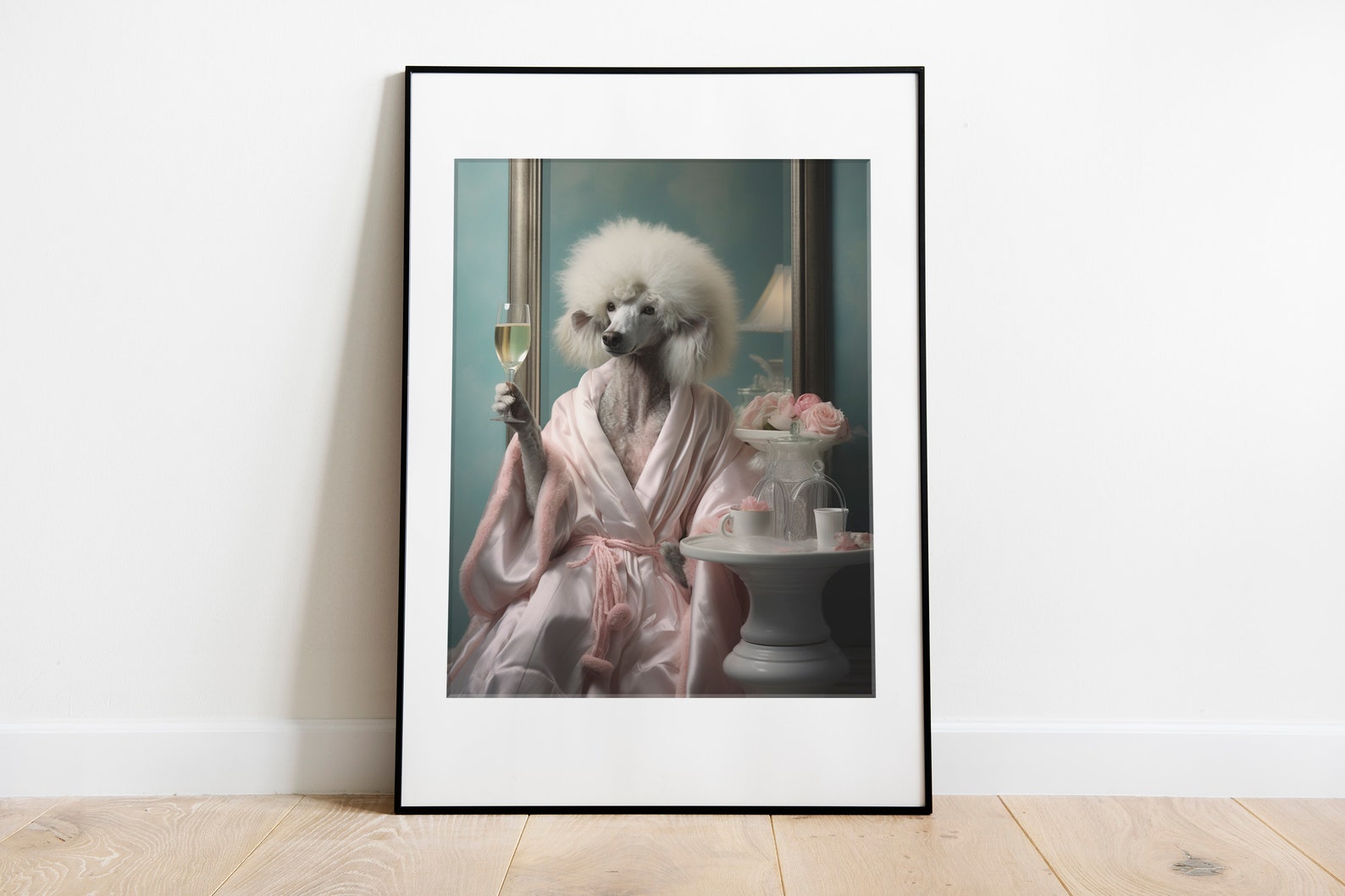 Poodle Wall Decor, Elegant Wall Art, Sophisticated Art Print, Girl Wall ...