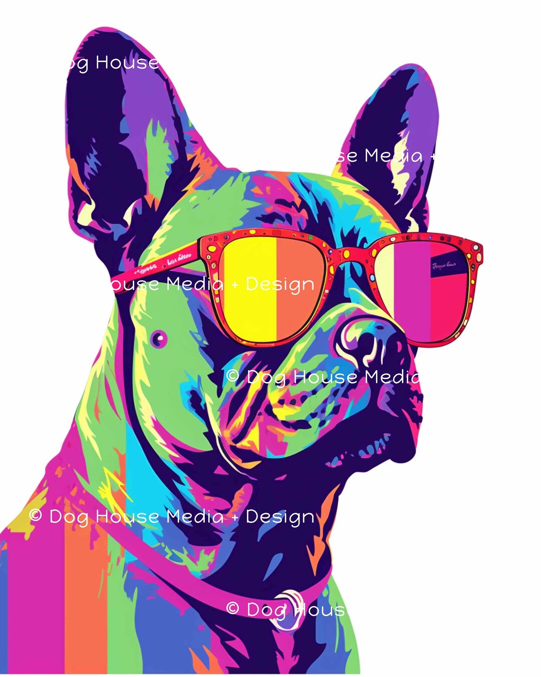 Frenchie Wall Decor French Bulldog Art Hip Hop Frenchie - Etsy