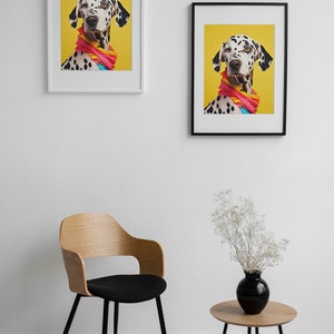 Dalmatian Wall Decor, Dog Modern Pop Art Poster, Pop Culture Art ...