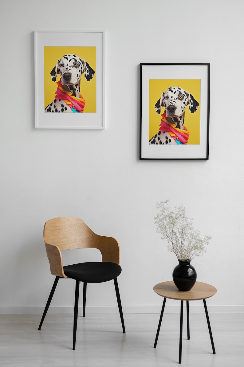 Dalmatian Wall Decor, Dog Modern Pop Art Poster, Pop Culture Art ...